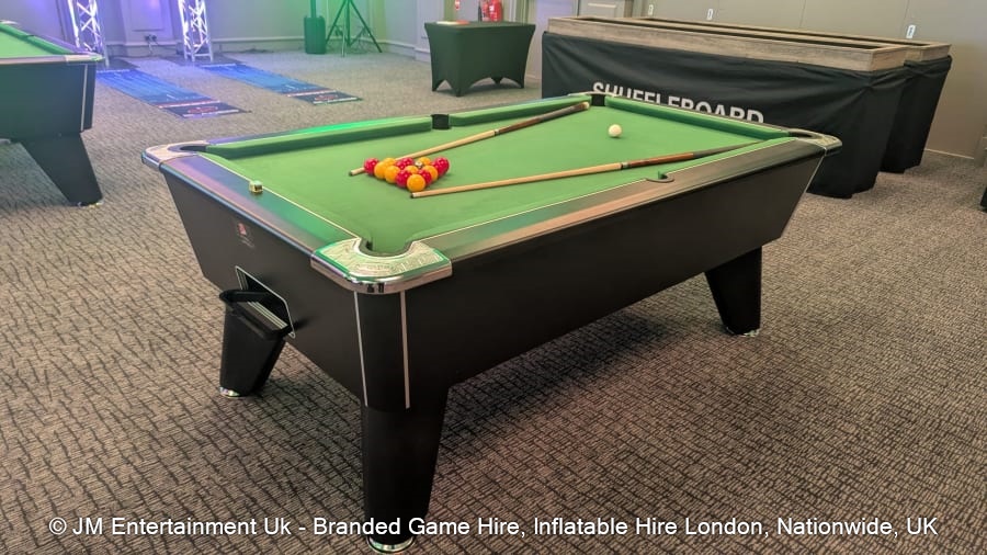 Commercial Pool Table Hire UK | Bespoke Branded Options