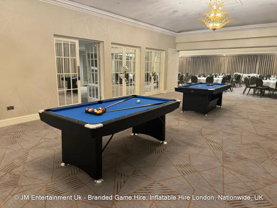 Custom Branded Pool Table Hire for Corporate Events & Exhibitions
