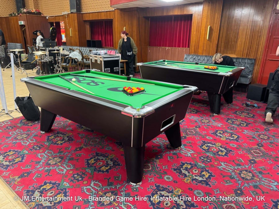 Custom Branded Pool Table Hire for Corporate Events & Exhibitions