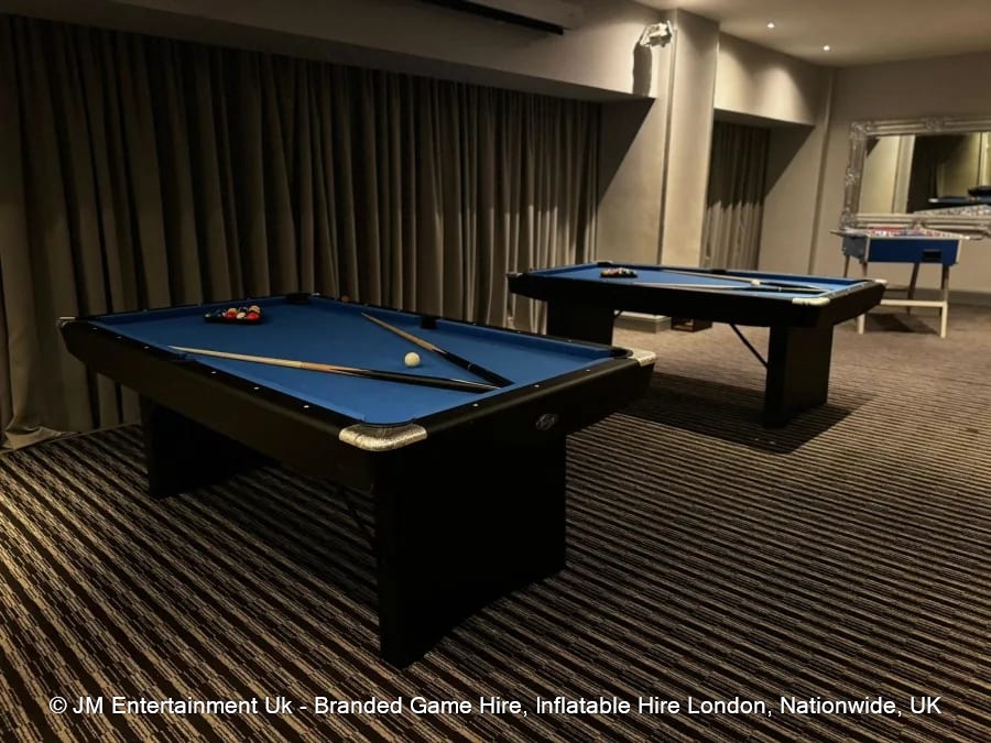 Custom Branded Pool Table Hire for Corporate Events & Exhibitions