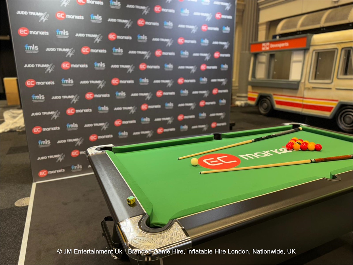 Custom Branded Pool Table Hire for Corporate Events & Exhibitions