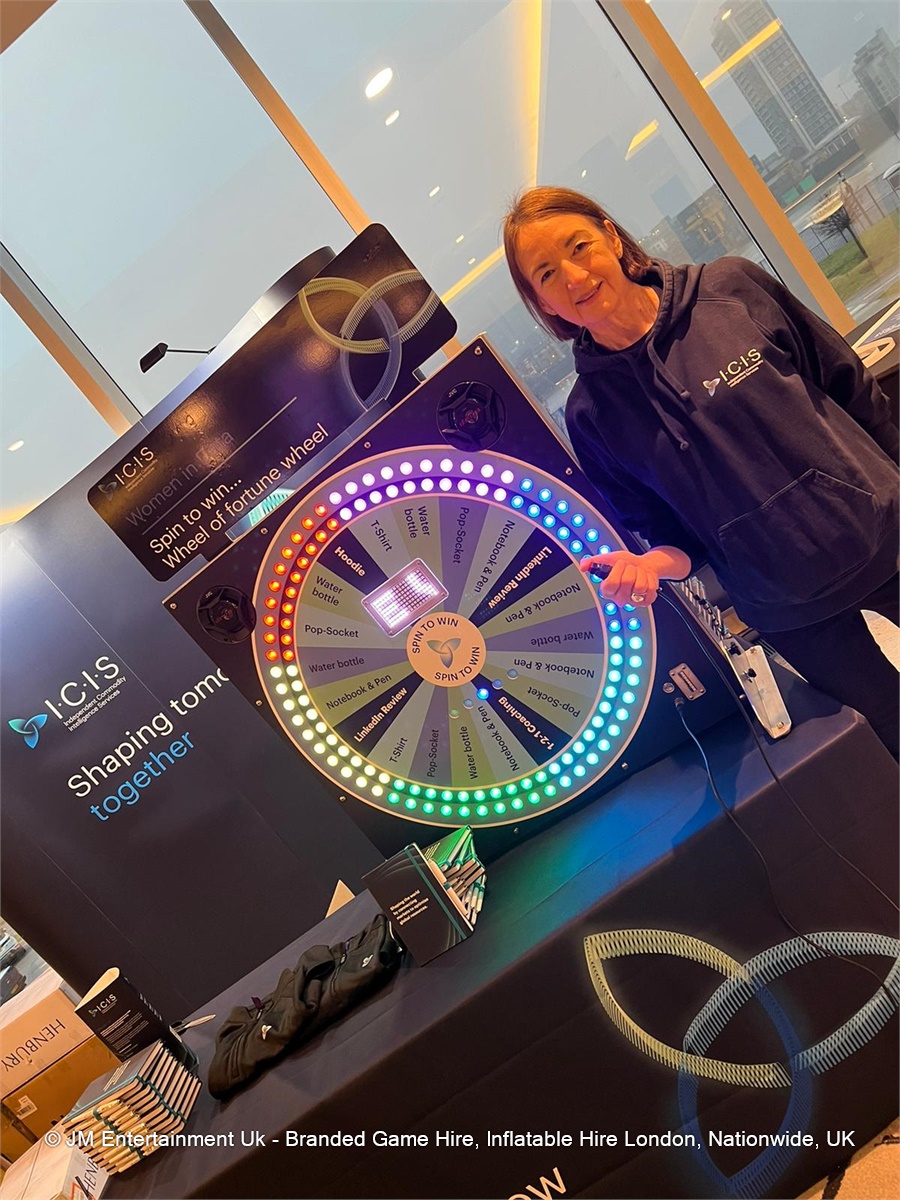 Digital Wheel of Fortune Hire | Spin the Wheel | JM Entertainment Ltd