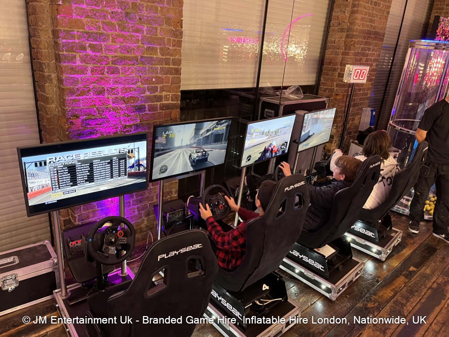 Driving Racing Simulator Hire | 4-Player Race Simulator Hire UK