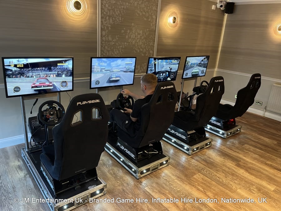Driving Racing Simulator Hire | 4-Player Race Simulator Hire UK