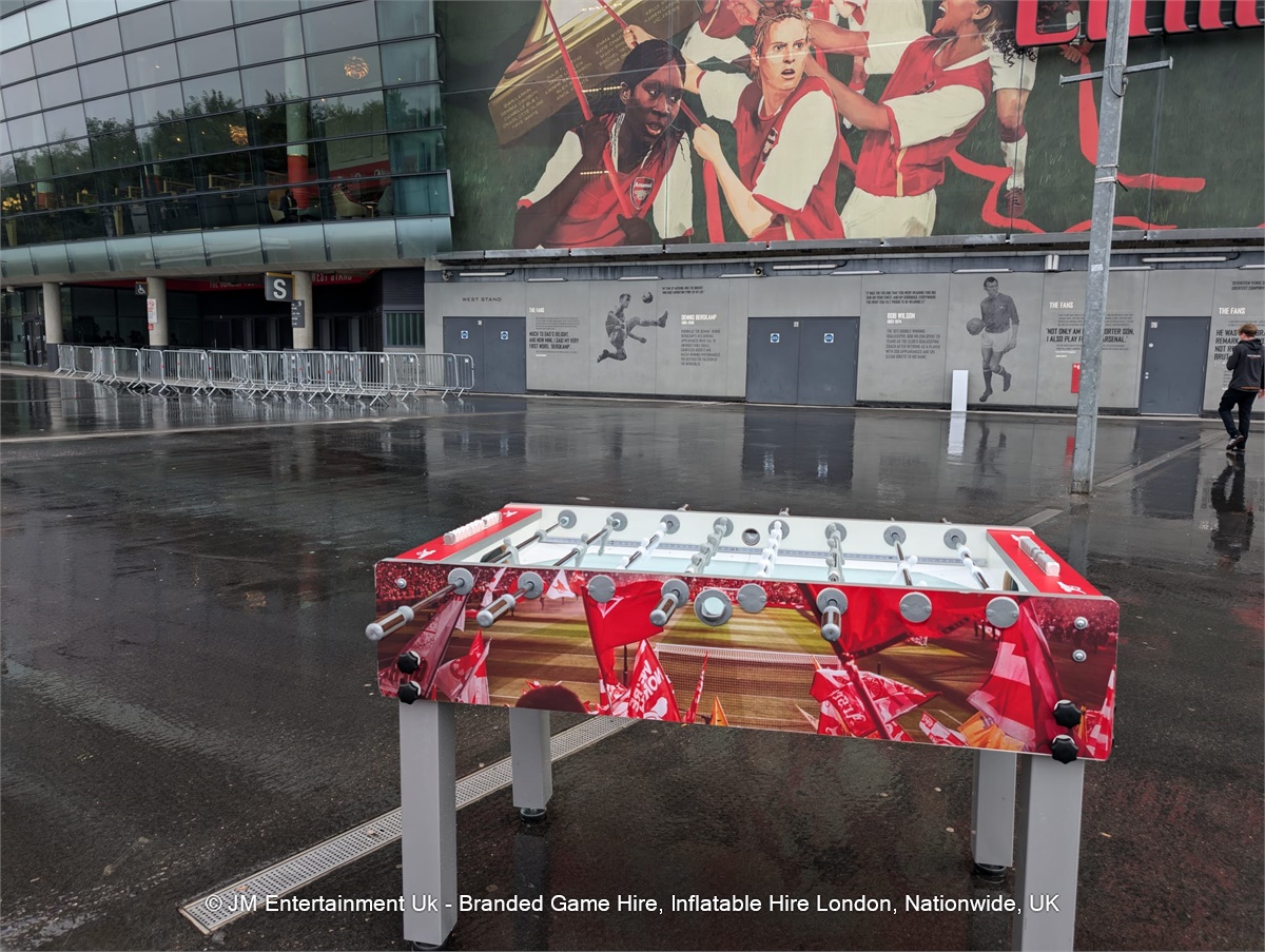 Bespoke Branded Football Table Hire | Custom Fooseball | UK