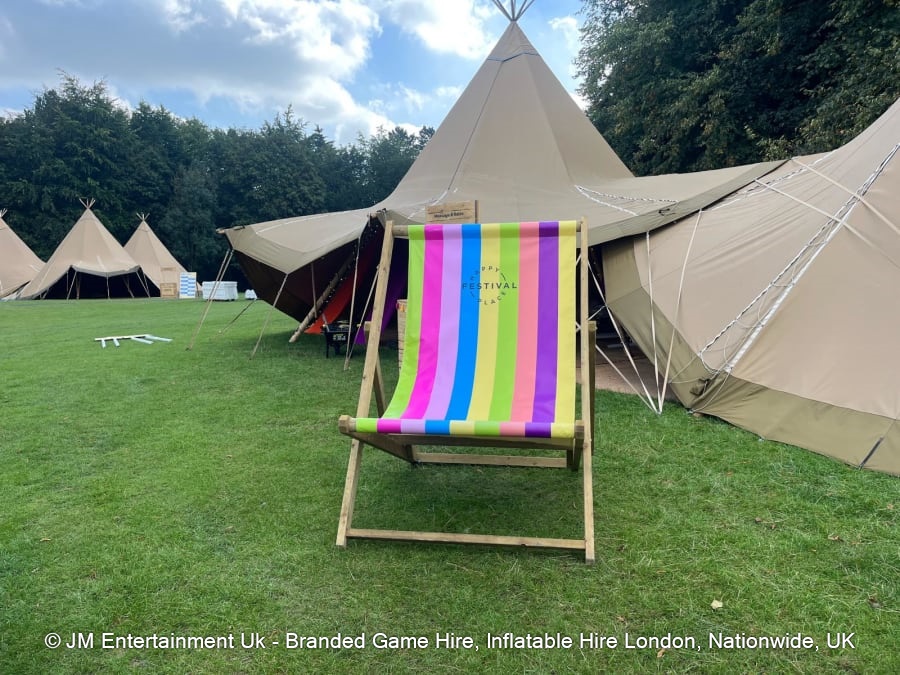 Bespoke Branded Giant Deck Chair | JM Entertainment