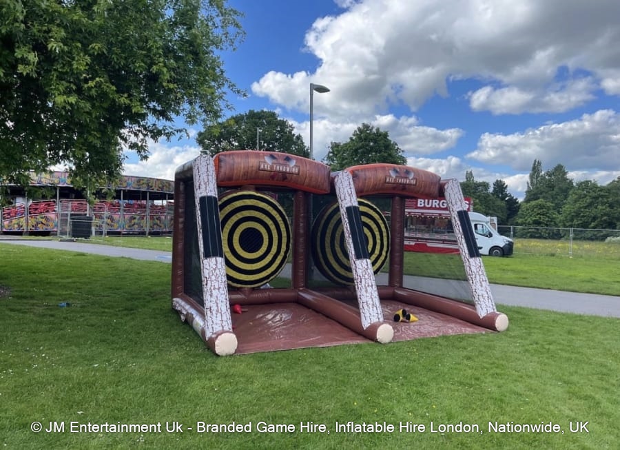 Inflatable Axe Throwing Hire | Cardiff | Swansea | London | UK