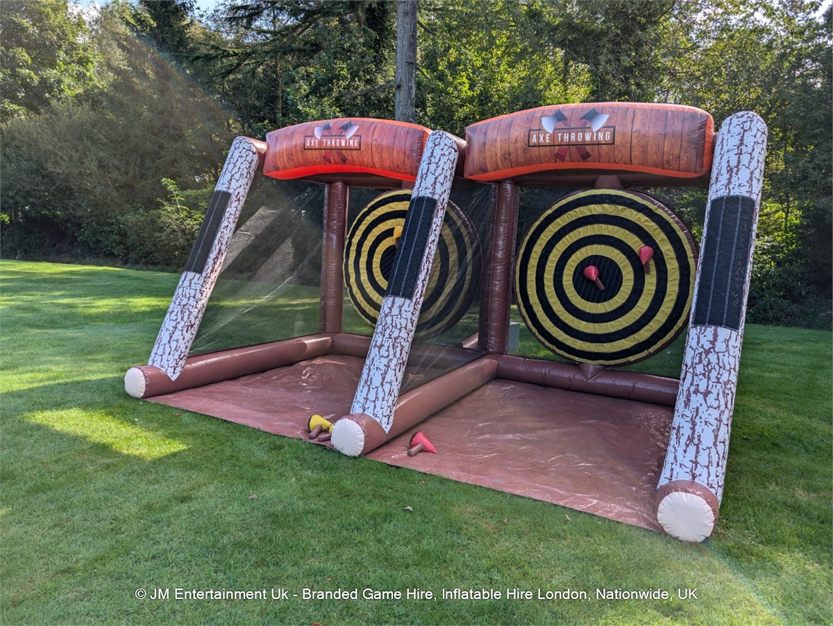 Inflatable Axe Throwing Hire | Cardiff | Swansea | London | UK
