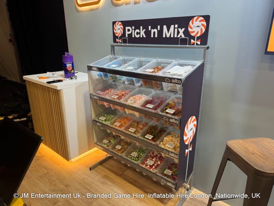 Pick N Mix Sweet Stand Hire | Branded Pick N Mix Sweet Stand Hire