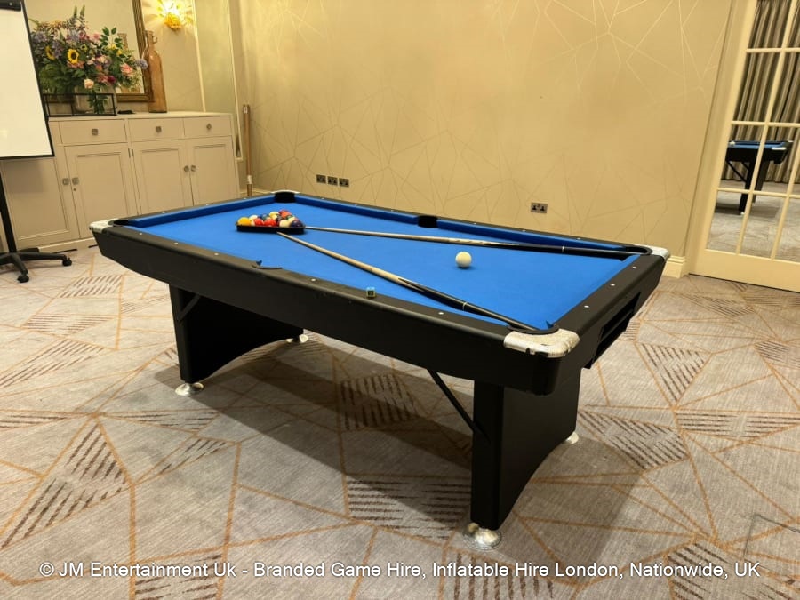 Custom Branded Pool Table Hire for Corporate Events & Exhibitions