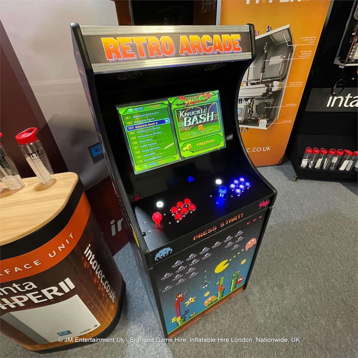 Retro Arcade Machine Hire | Arcade Games Hire | JM Ents Uk