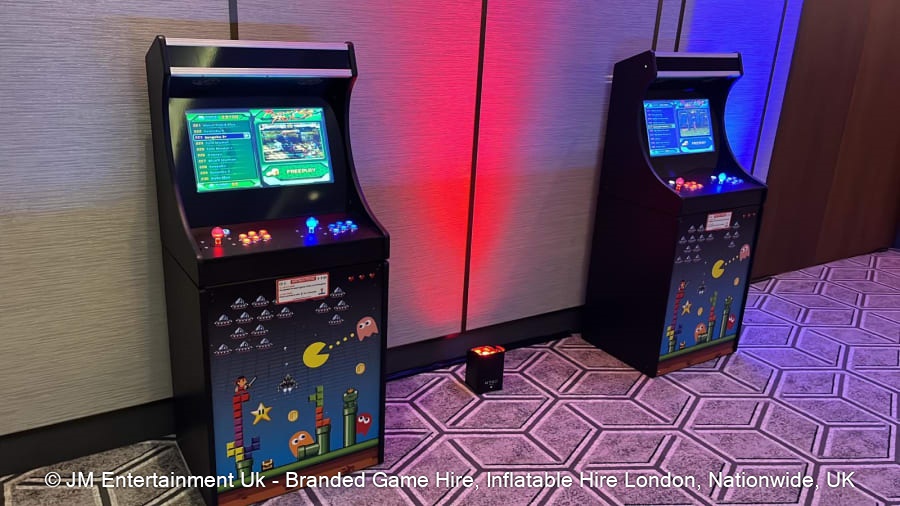 Retro Arcade Machine Hire | Arcade Games Hire | JM Ents Uk