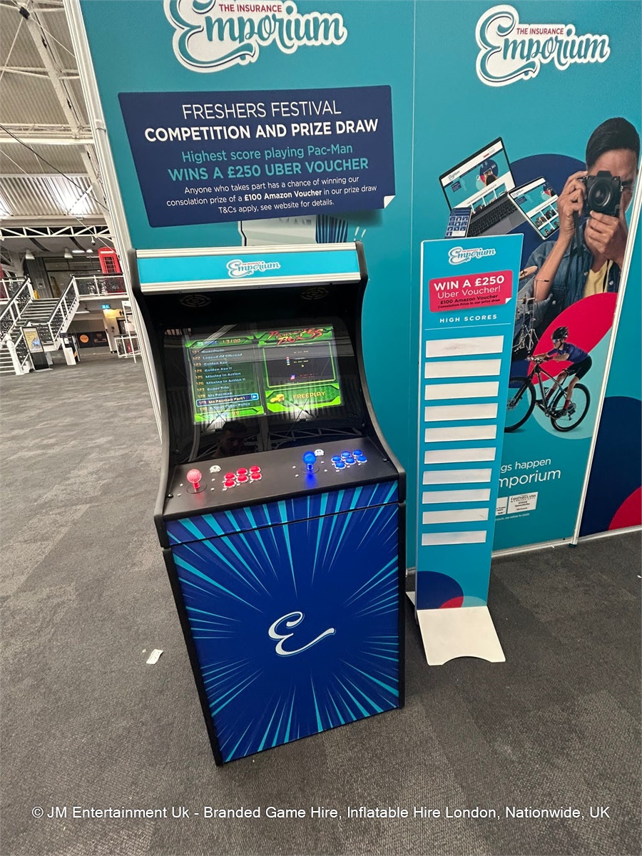 Retro Arcade Machine Hire | Arcade Games Hire | JM Ents Uk