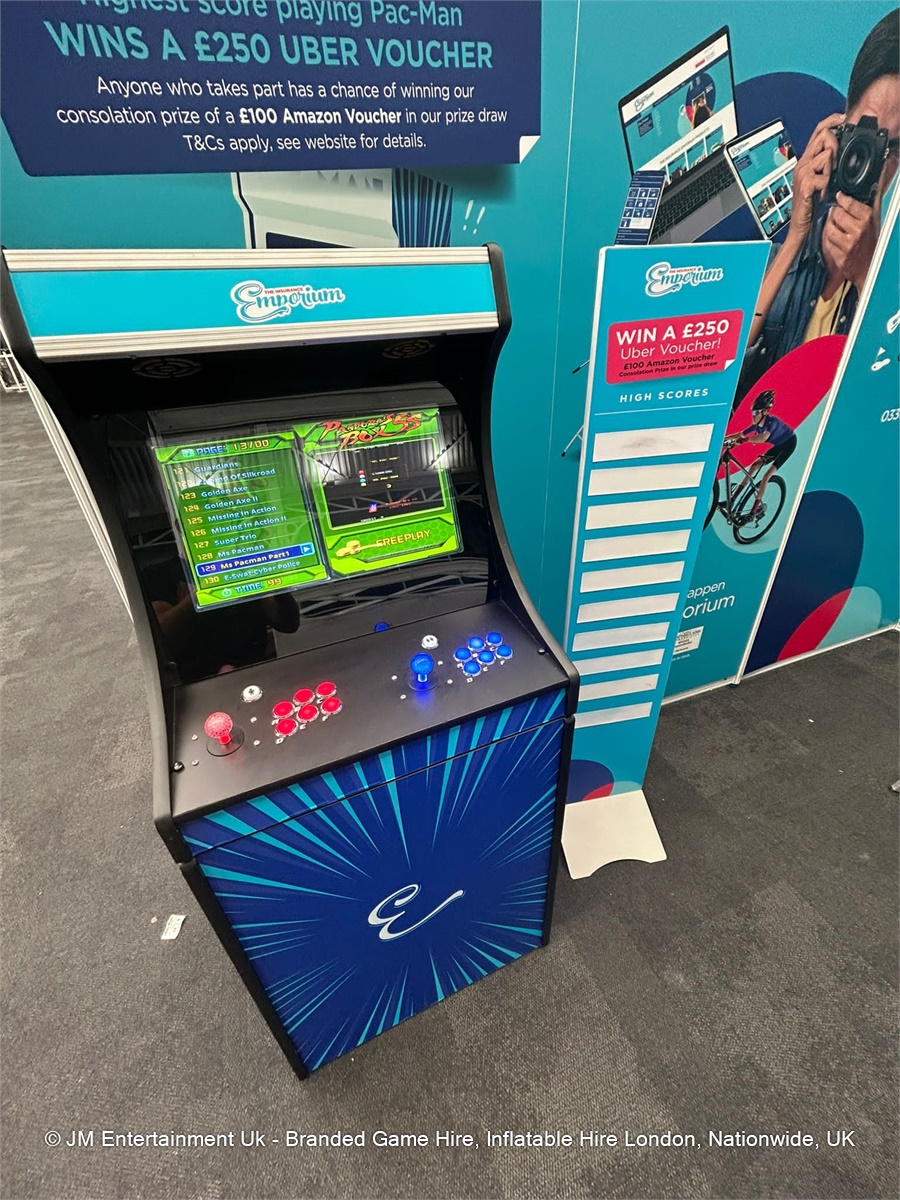 Retro Arcade Machine Hire | Arcade Games Hire | JM Ents Uk