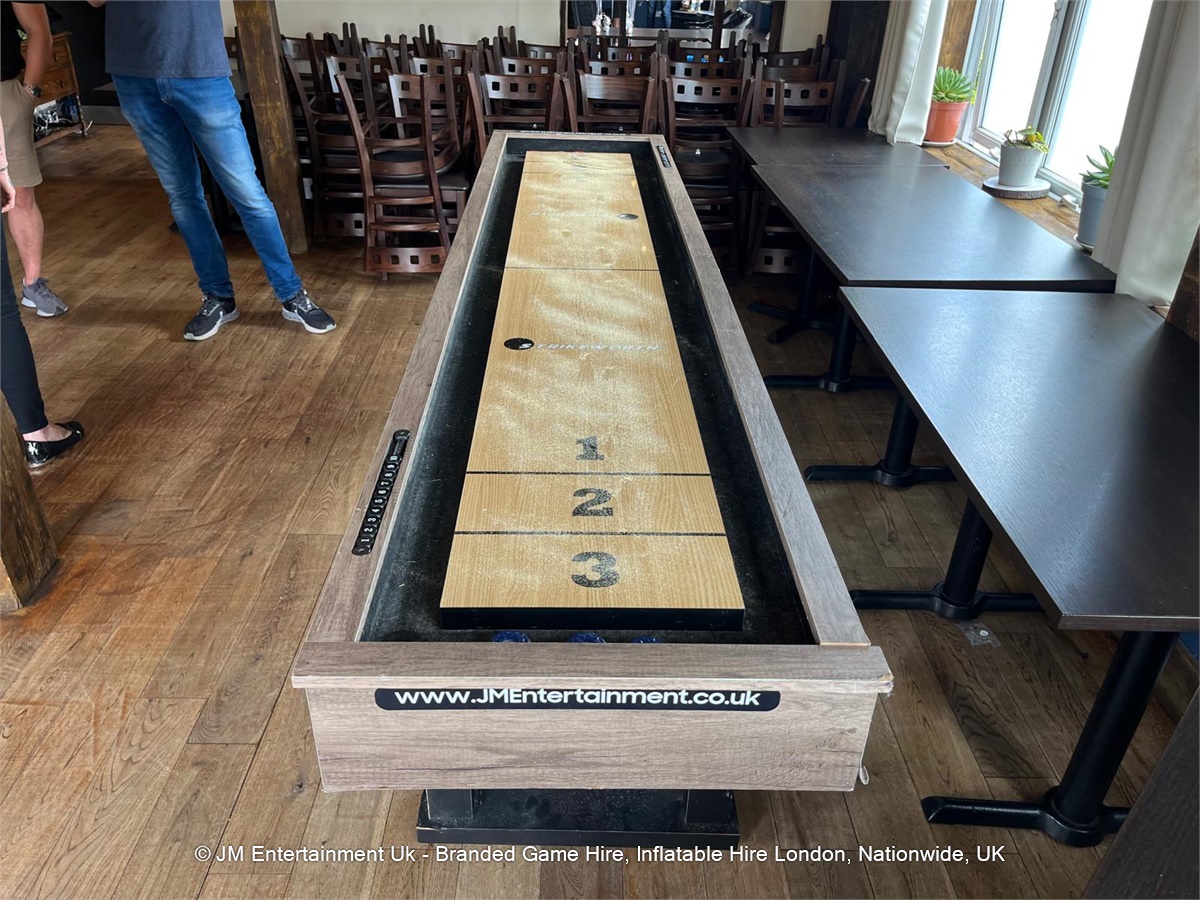 Shuffle Board Hire I| interactive Games Hire | JM Entertainment Uk