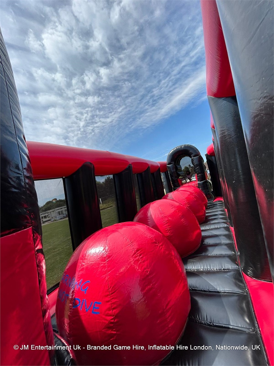 Total Wipeout Big Red Balls | Inflatable Fun | JM Entertainment